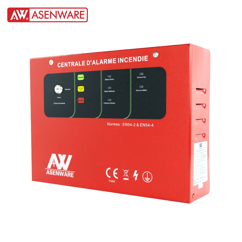 AW-CFP2166-1 Zone Asenware Conventional Fire Alarm Control Panel French ...
