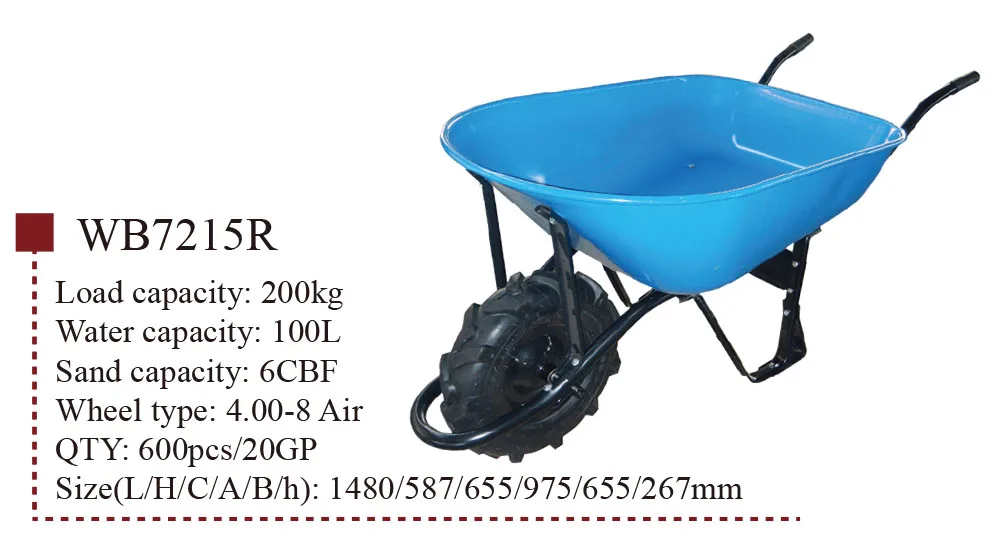 160kg Capacity Heavy Duty Wheelbarrow Will Machinery