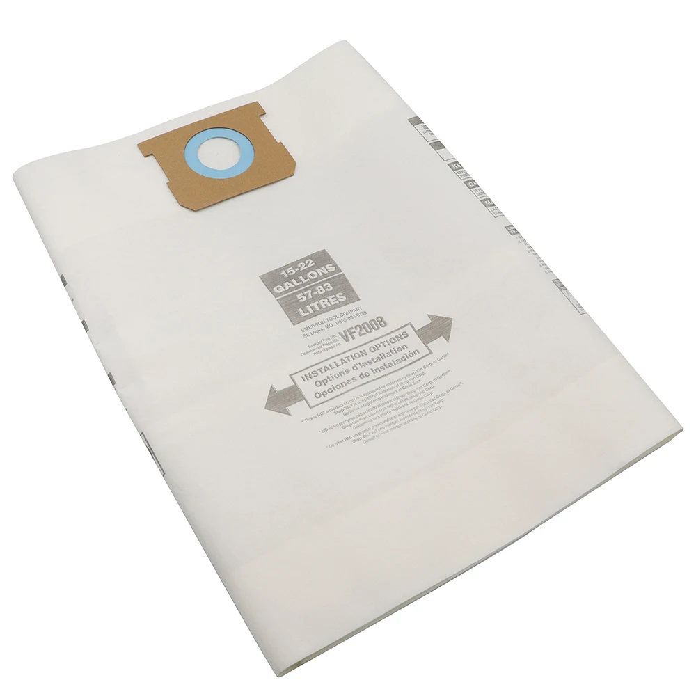 White Paper Disposable Vacuum Cleaner Dust Bag Replace For Shop Vac 15 ...