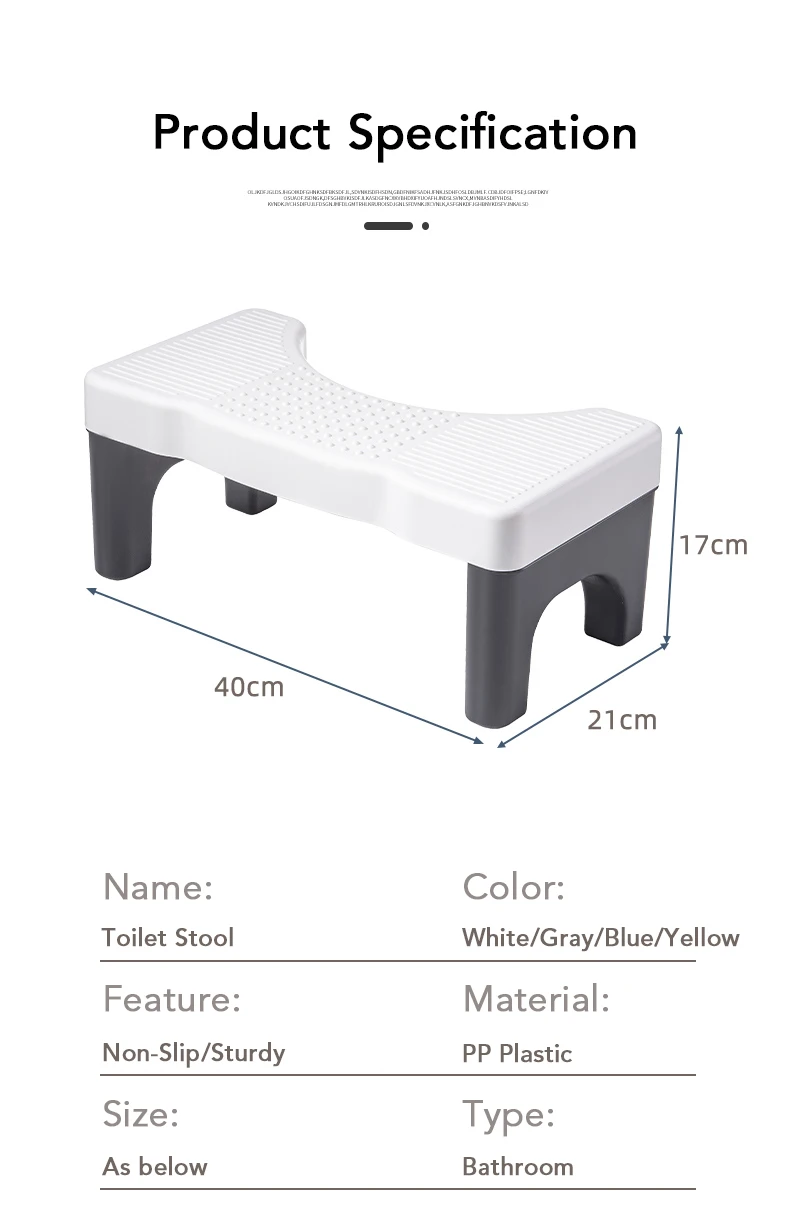 Multifunctional Help Defecation Stepping Plastic Folding Step Stool for ...
