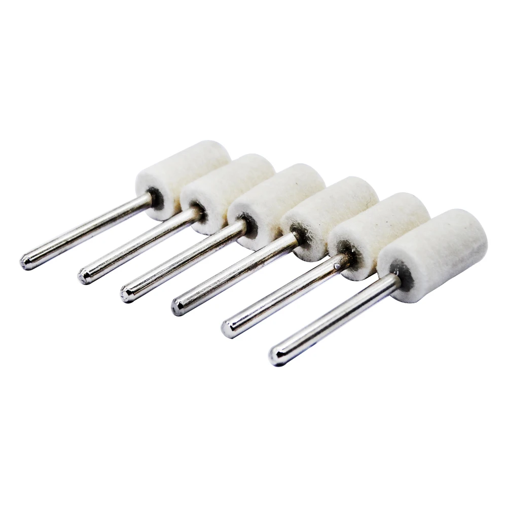 Rotary Polishing Tools Wool Felt Mounted Mandrel Grinding Bits Grinder ...