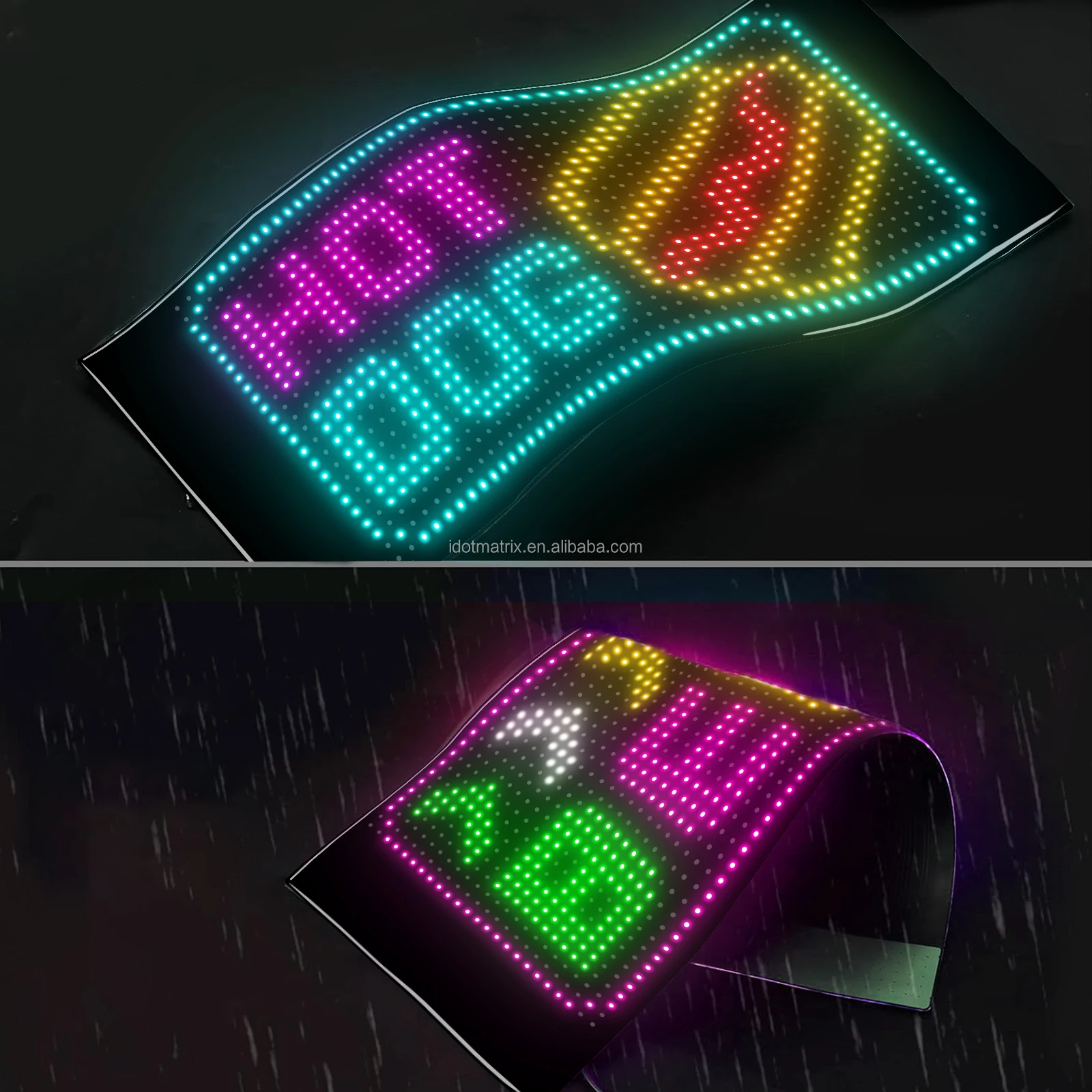 LED Name Logo Sign Free Design APP Controlled Flexible 5V Voltage LED ...