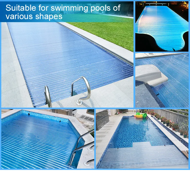 PC Automatic Swimming Pool Hard Covers Energy-Saving UV-Blocking Solid ...