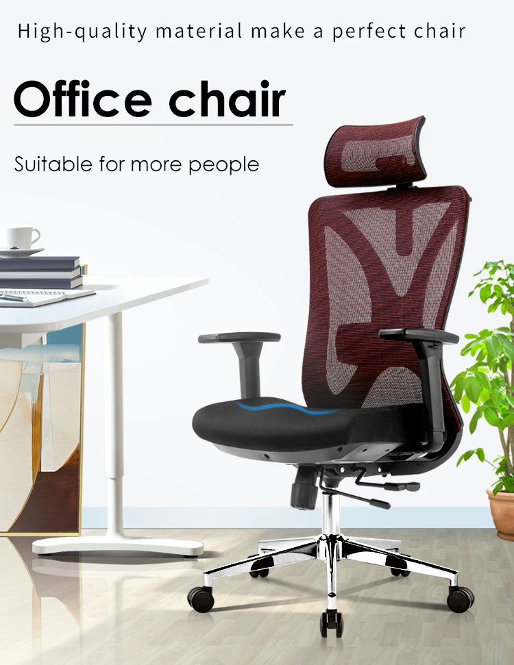 Office Chair Ergonomic Support With Back Height Adjustable Cheap High ...
