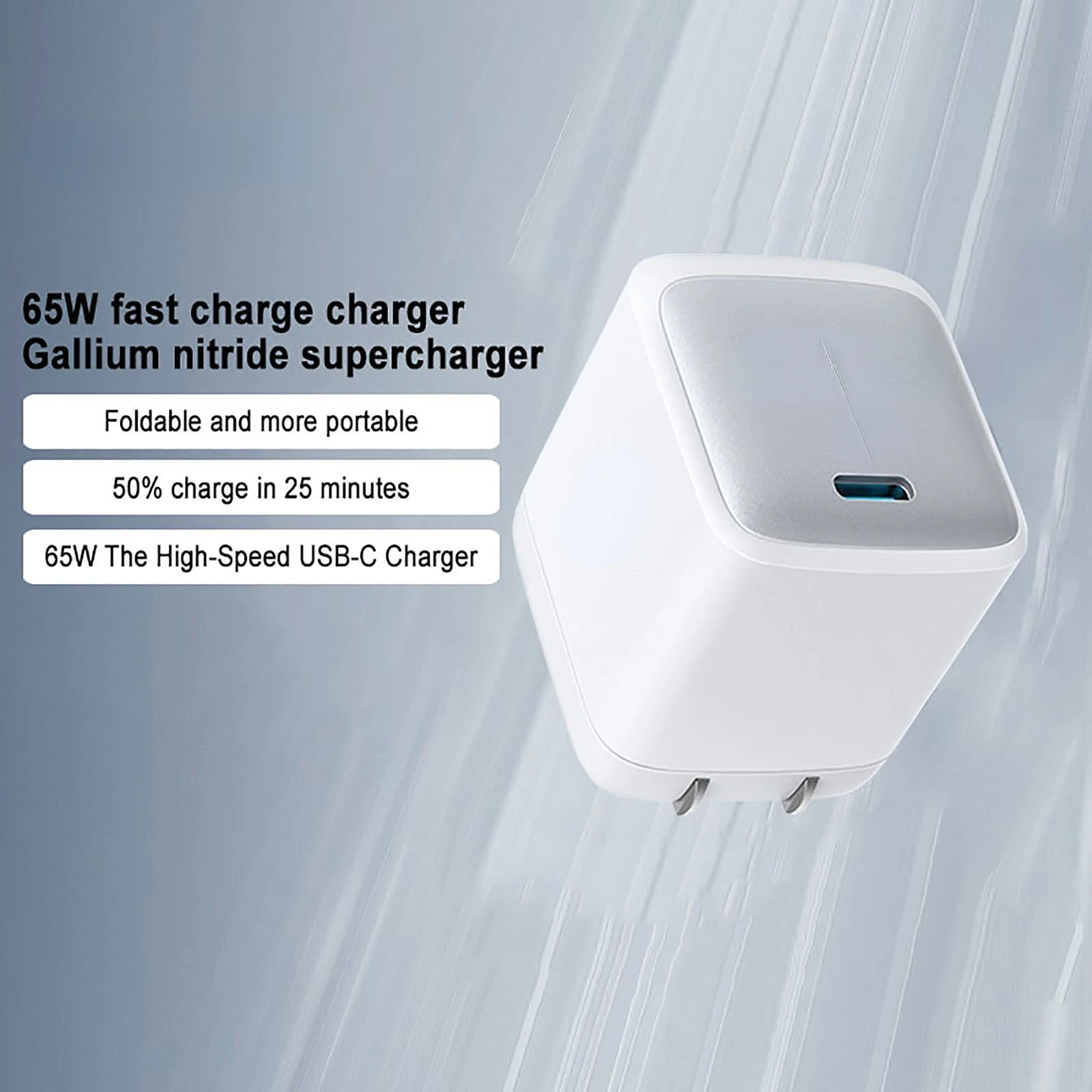 Custom Logo Gan 65w Usb C Charger Quick Charge 4.0 3.0 Qc4.0 Qc Pd3.0 ...