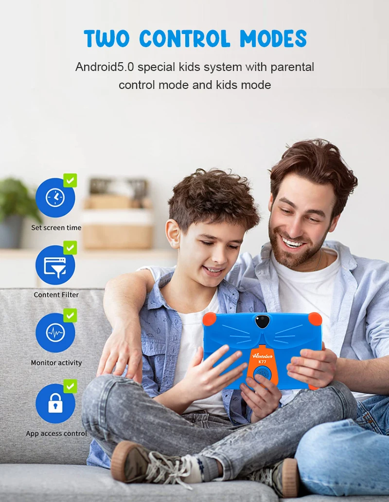 Wintouch 2022 New K77 Pro Children Tablet Android Educational With Wifi ...