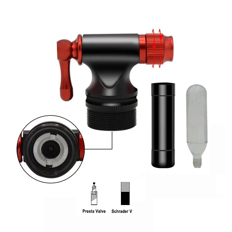 Portable Mini Bike Pump Co2 Tire Inflator Co2 Inflator Bicycle Bicycle ...