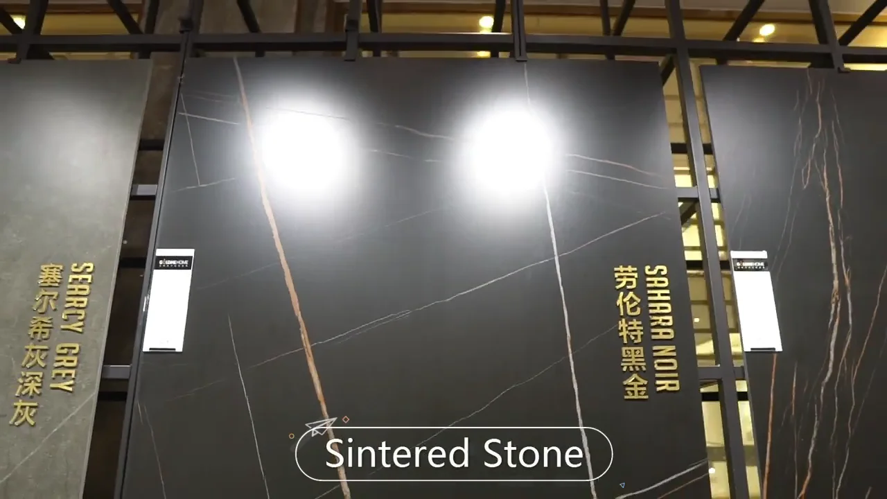 Sintered Stone Big Slab Grey Book Match Wall 2800mm Marble Sintered Stone Tile Wall Slab ...