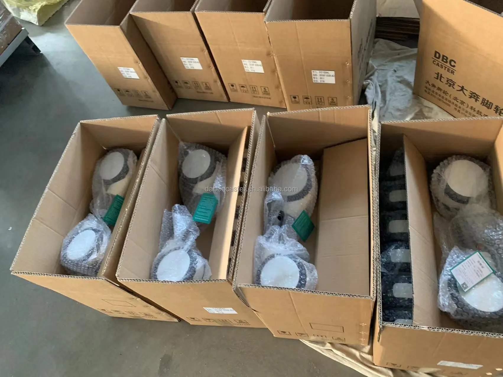 4 Inch 100mm Pu Wheels Caster Medical Wheel Central Locking Caster For ...