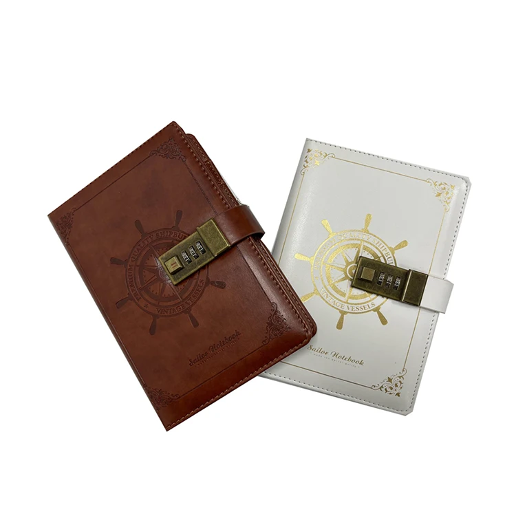Retro Female Lock Diary Simple Student Password Book With Combination ...