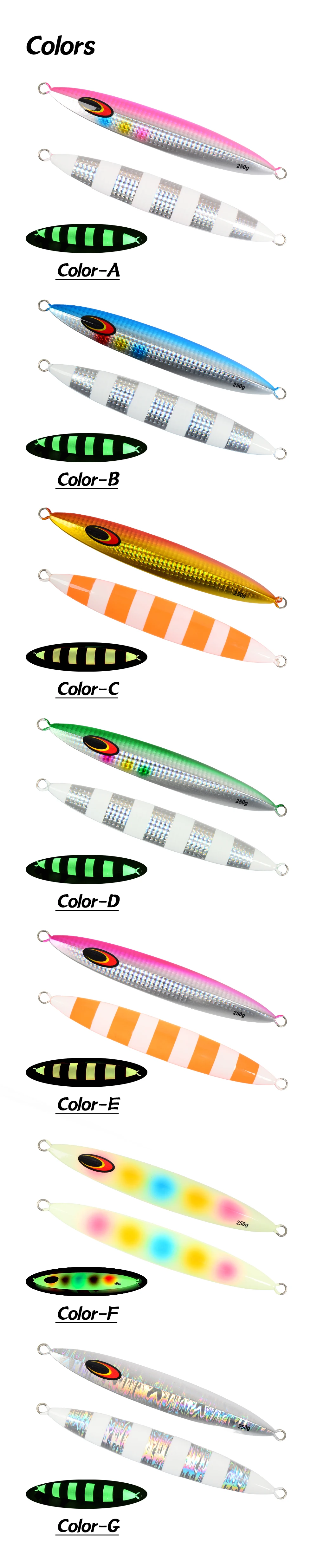 Tolure OEM Deep Sea Jig 200g 250g Metal Jig Lure Slow Pitch Jigging ...