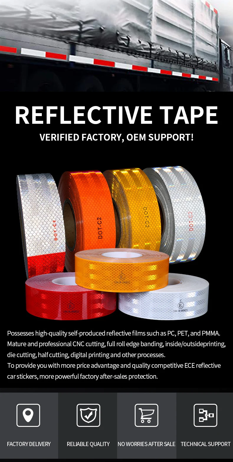 High Visibility Reflective Tape - Enhance Vehicle Safety