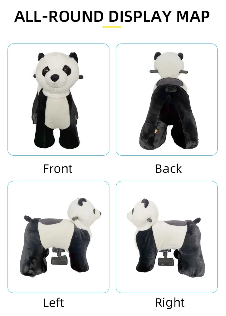LULU Electric 6v Plush Motorized Ride-on Panda for Children| Alibaba.com