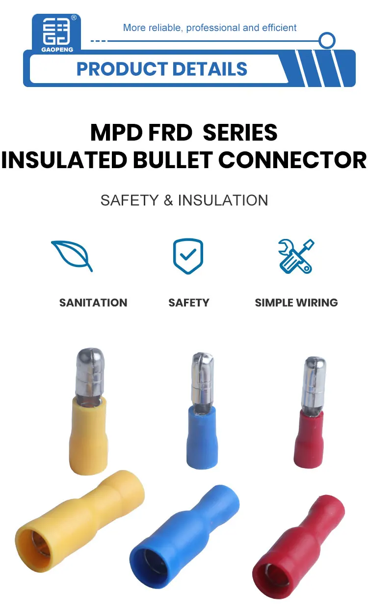 Red1.25-156 MPD/FRD Series 500 Pairs(1000pcs) Male Female Disconnects ...