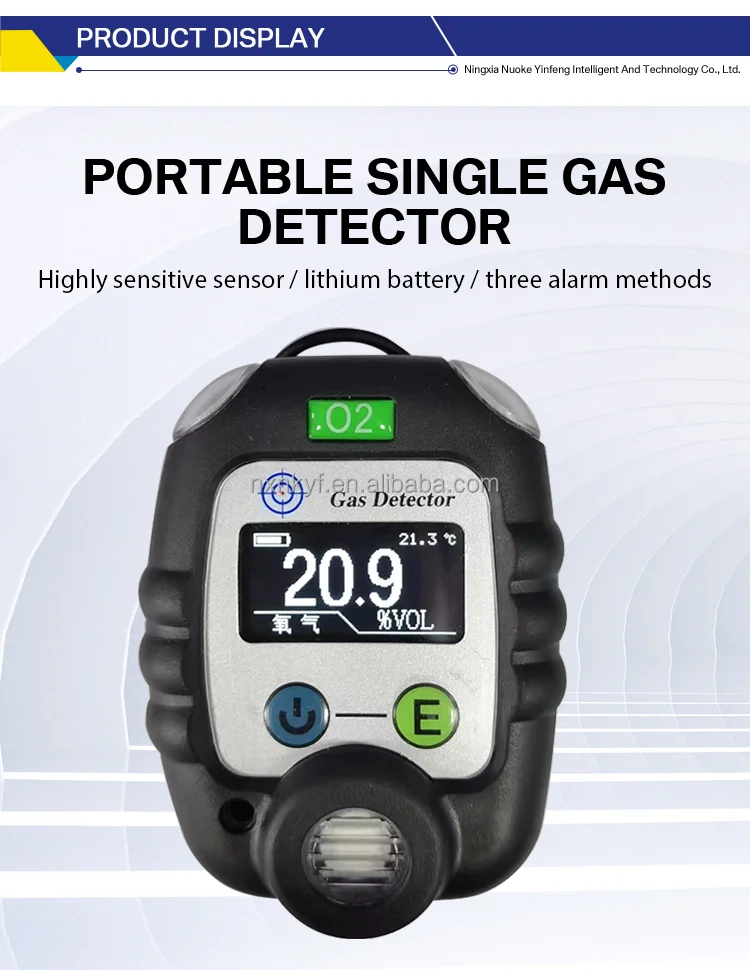 Nkyf Ch4 H2 C2h6 Co Co2 Mini Portable Multi Gas Leak Detector Analyzer ...
