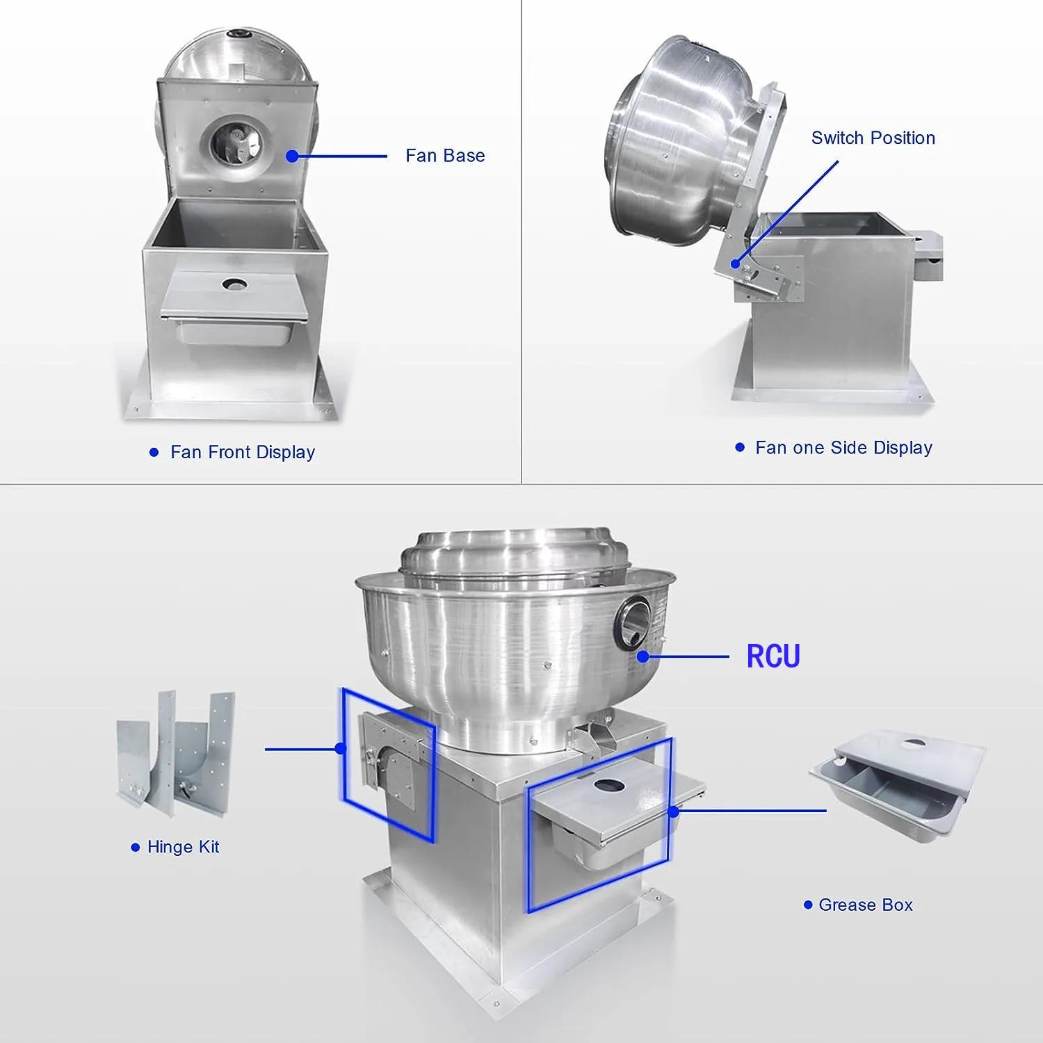 Mushroom Roof Fan Extractor 110V 60HZ over 2500 CFM