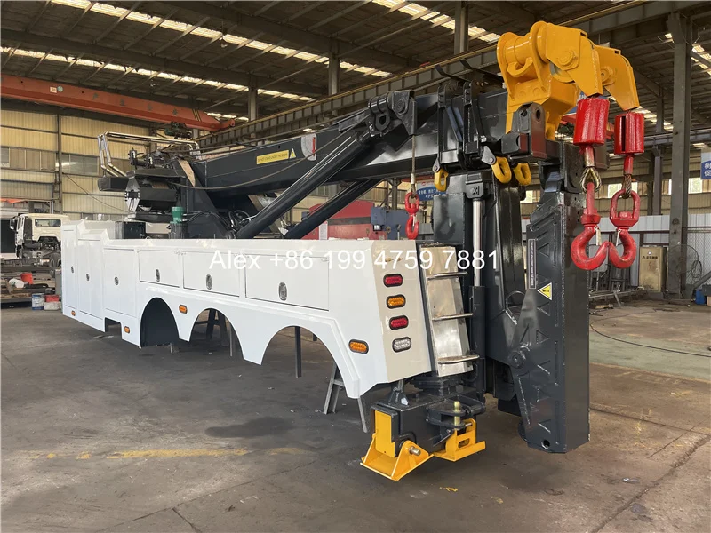 4 Winches Highly Custom Made Dot Certified 50 Tons 75 Tons Rotator Wrecker Body For Heavy Duty ...