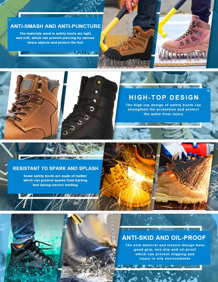 Acid Resistance Work Steel Toe Puncture-resistant Industrial ...