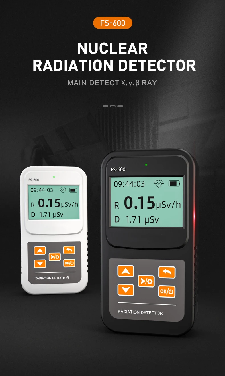 Portable Geiger Counter Nuclear Radiation Detector Gamma Ray Detector ...
