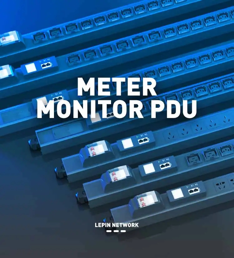 Ningbo Lepin Factory Custom Etl 415v C13 C19 150a 3 Phaselocked Meter Monitor Pdu Snmp Meter Pdu ...