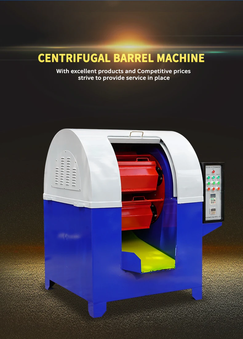 Centrifugal Barrel Polishing Machine With Separator For Small Metal ...