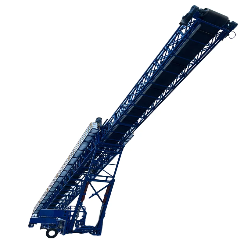 Telescopic stacker conveyor-Mobile ship loader-Big Capacity conveyor ...
