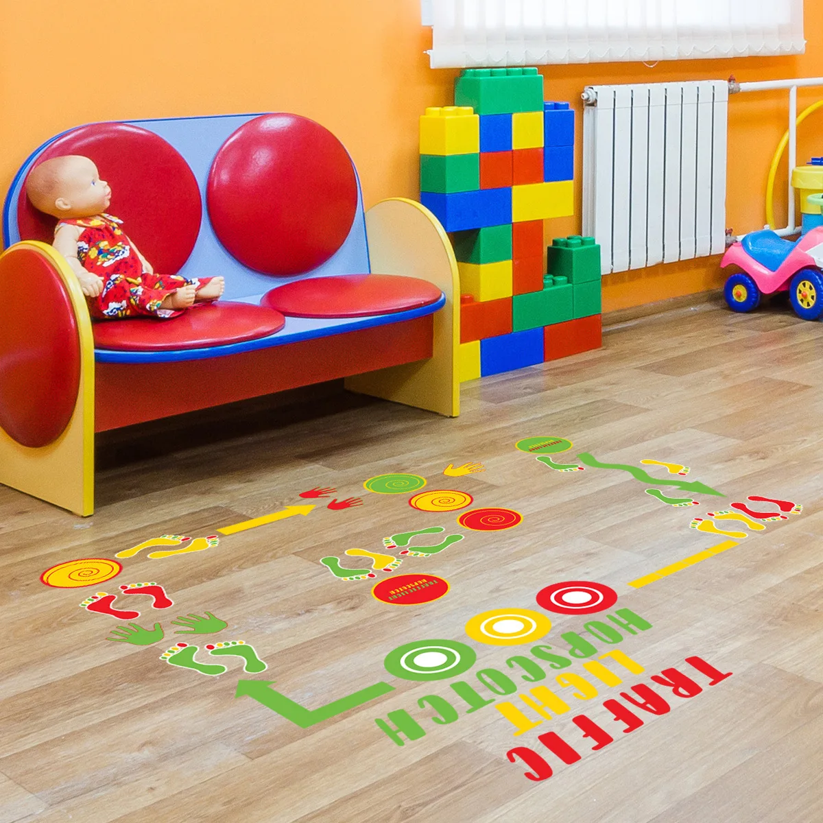 Nicro Removeable Floor Sensory Path Decals for Kids