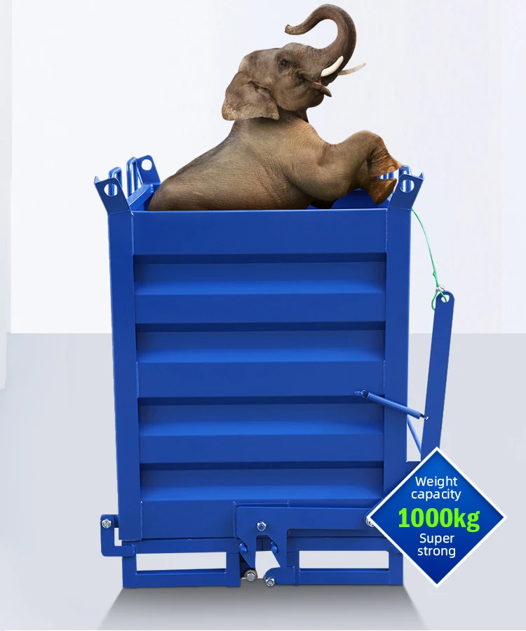 Large Capacity 2MM Thick Opening Bin Industrial Waste Container Bins ...