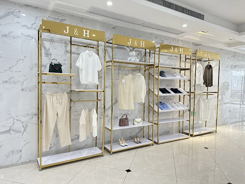Golden Racks - Customized LOGO Garment Display Solutions