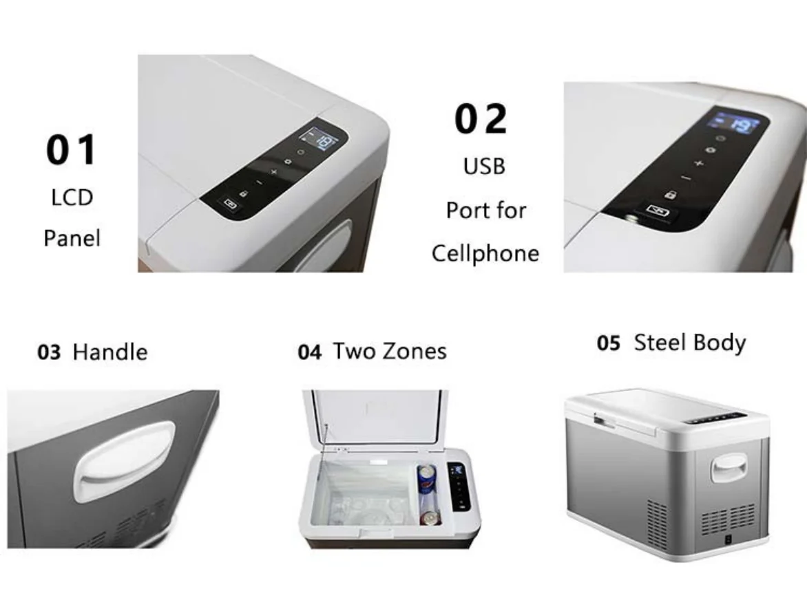 Mk18/25 Portable Car Refrigerators Freezers 12v Dc Mini Refrigerators ...