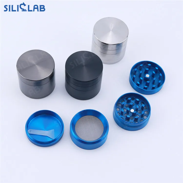 Logo Engraved Metal Herbal Grinder 4 Layers Portable Spice Grinders ...