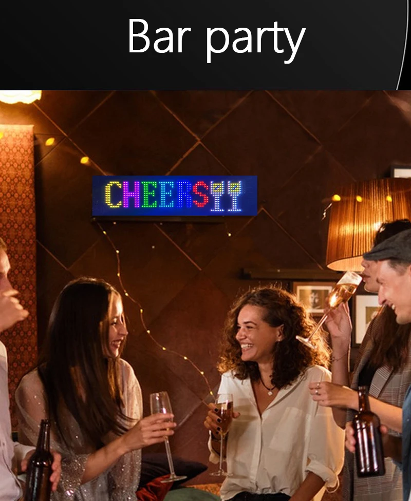 Programmable LED Sign for Car - Flexible Message Display