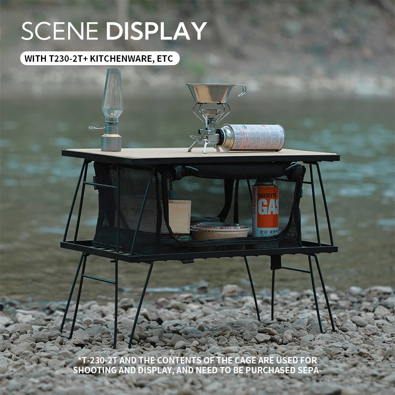 Black Color Mesh Fabric Heavy Duty Portable Outdoor Camping Storage Bag ...