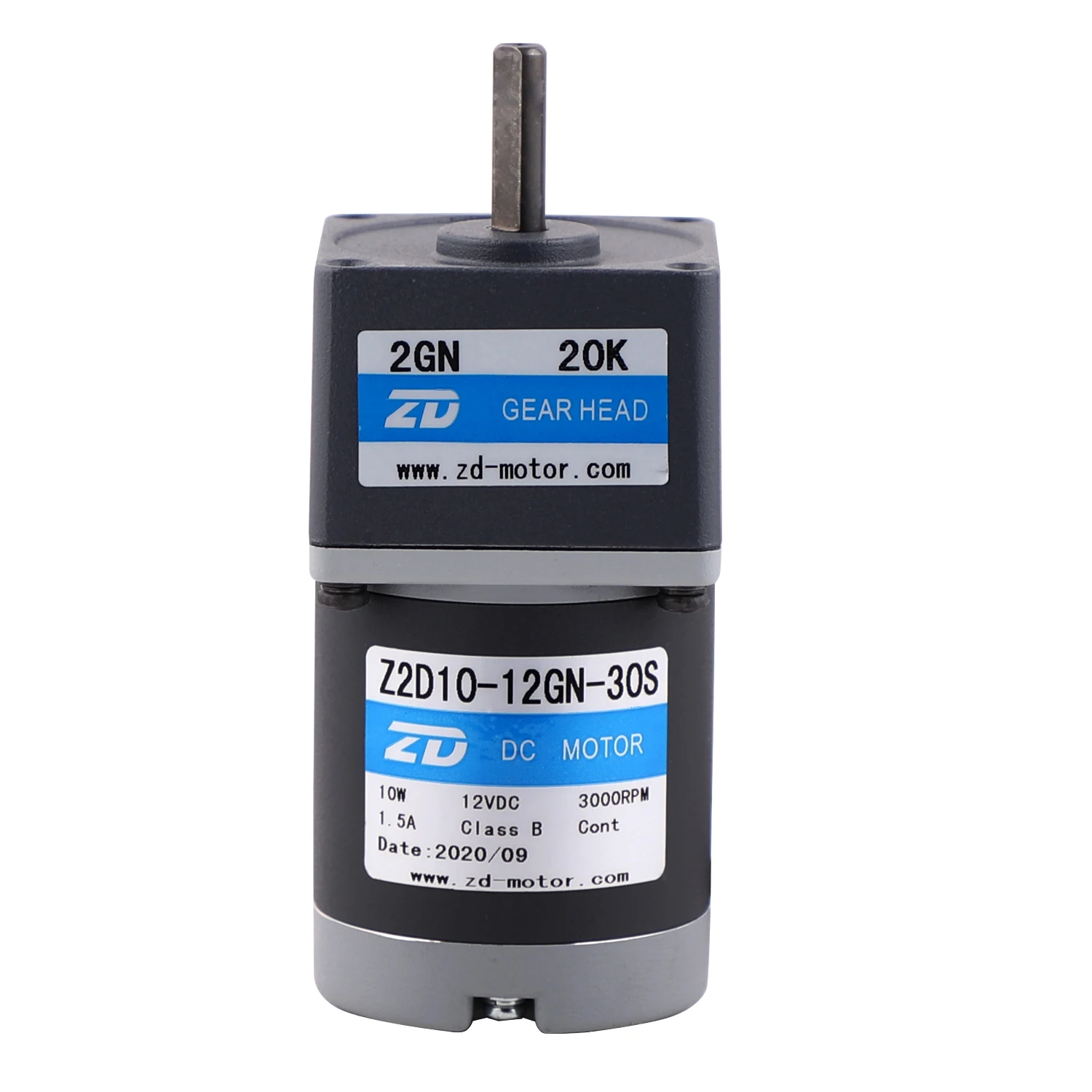 ZD Motor 60mm Frame 3000RPM IP54 Single-phase DC Gear Motor Z2D10-12GN ...
