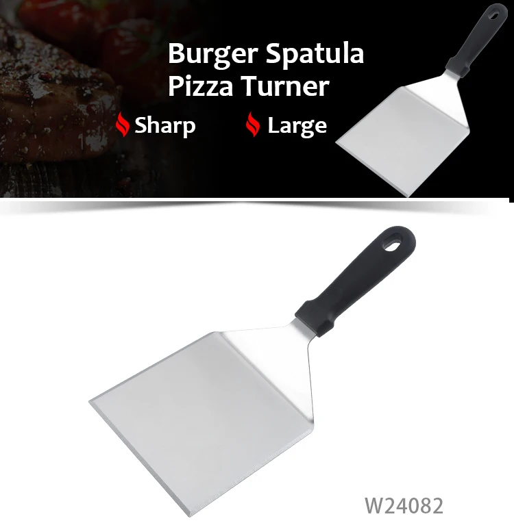 Large Heavy-duty Metal Bbq Essentials Spatula Griddle Scraper Tool For ...