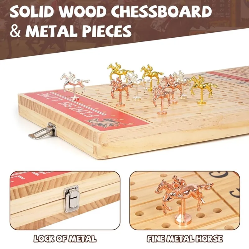 Alibaba.com: Foldable wooden metal horse racing game, family tabletop ...