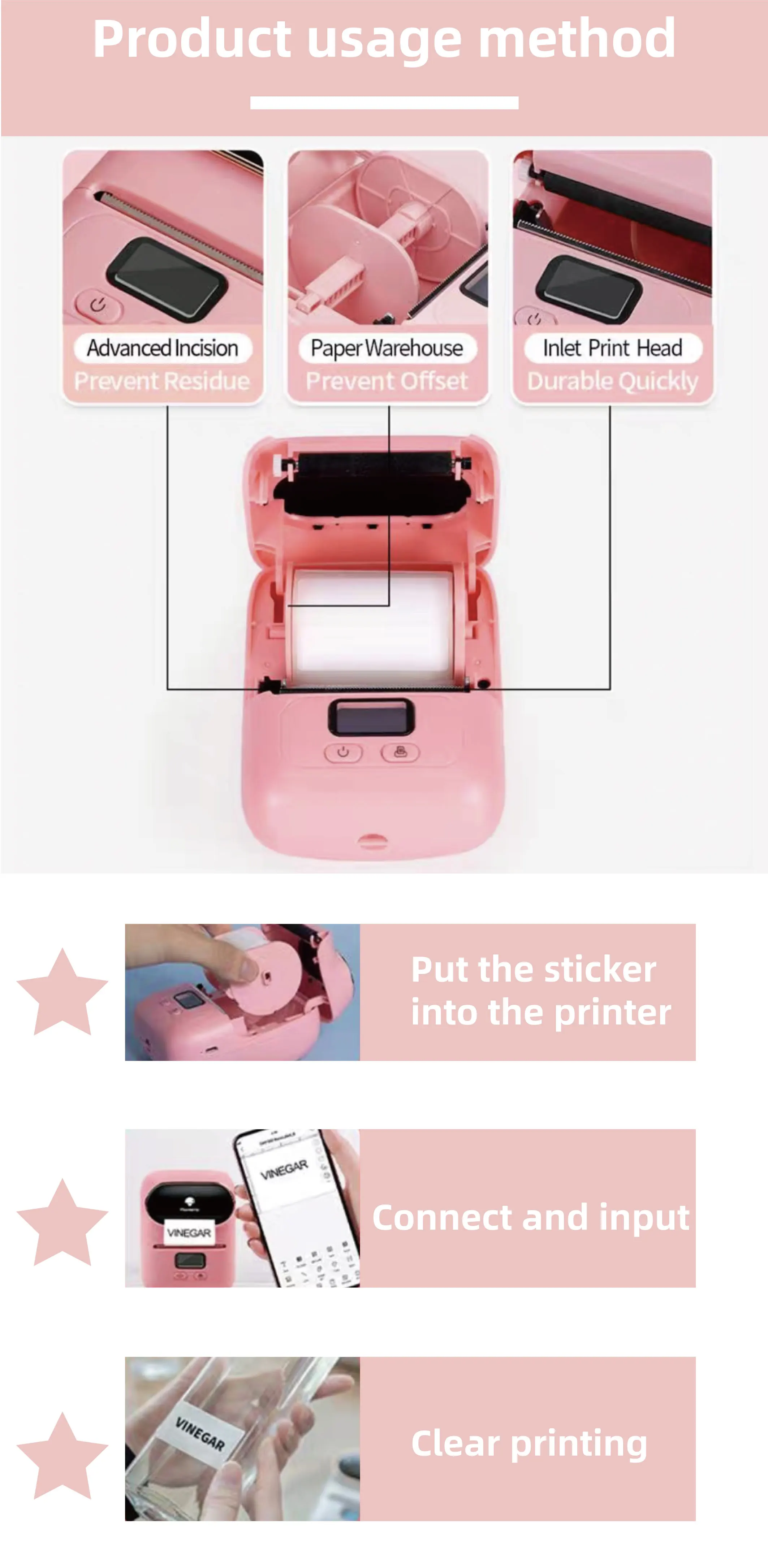 Label Printer Qr Label Printer Inkless Thermal Label Printer Machine ...