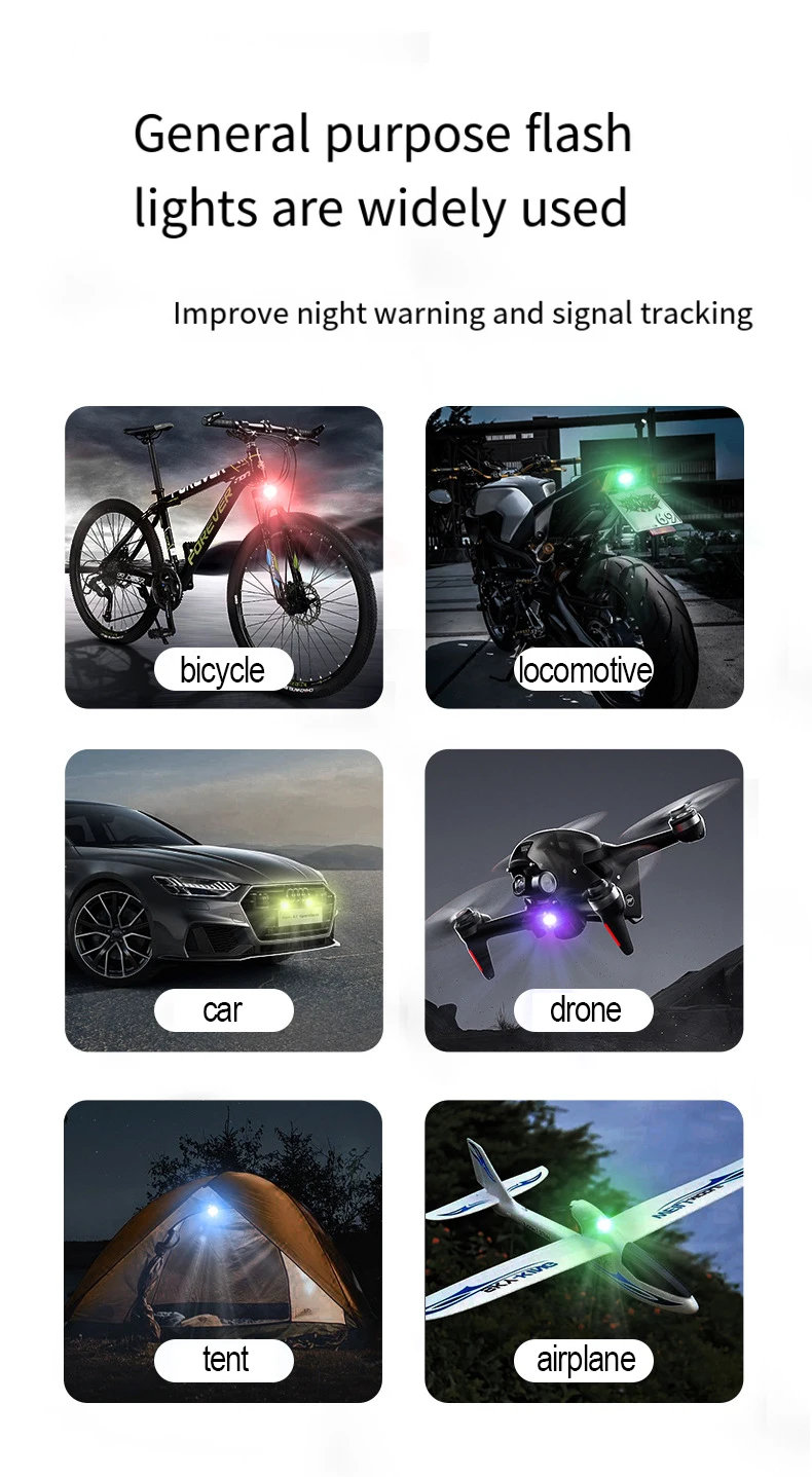Factory Wholesale 7 Colors Wireless Remote Control Strobe Light Car ...