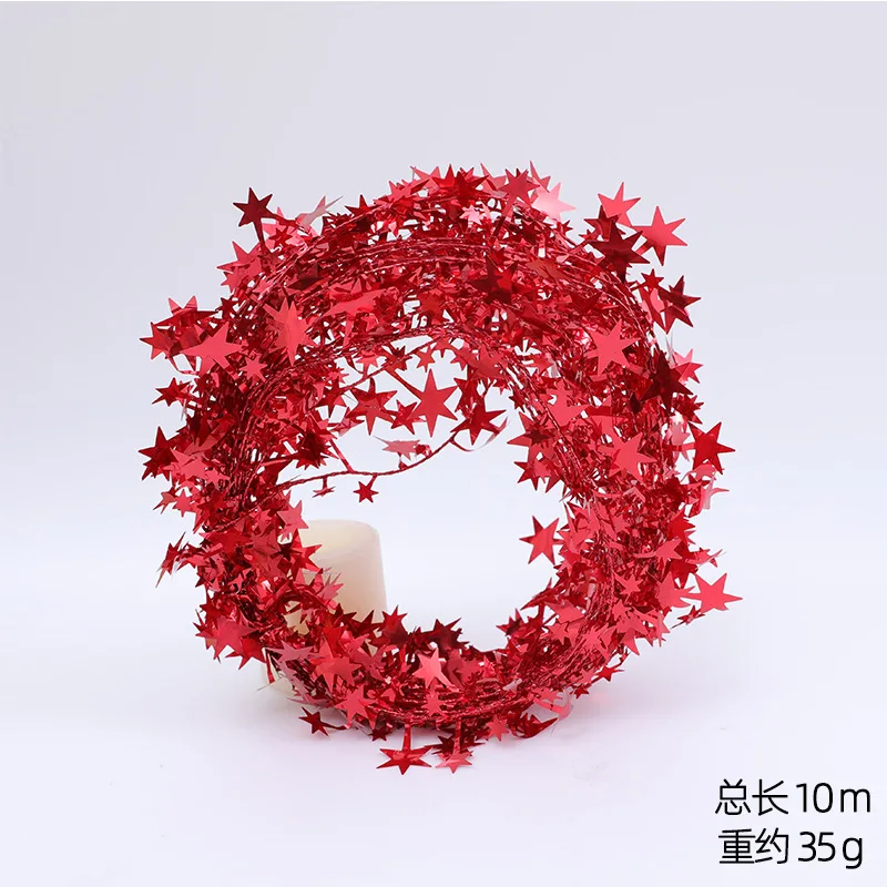Longstar Star Garland Tinsel Wire Garland For Christmas Tree Home ...