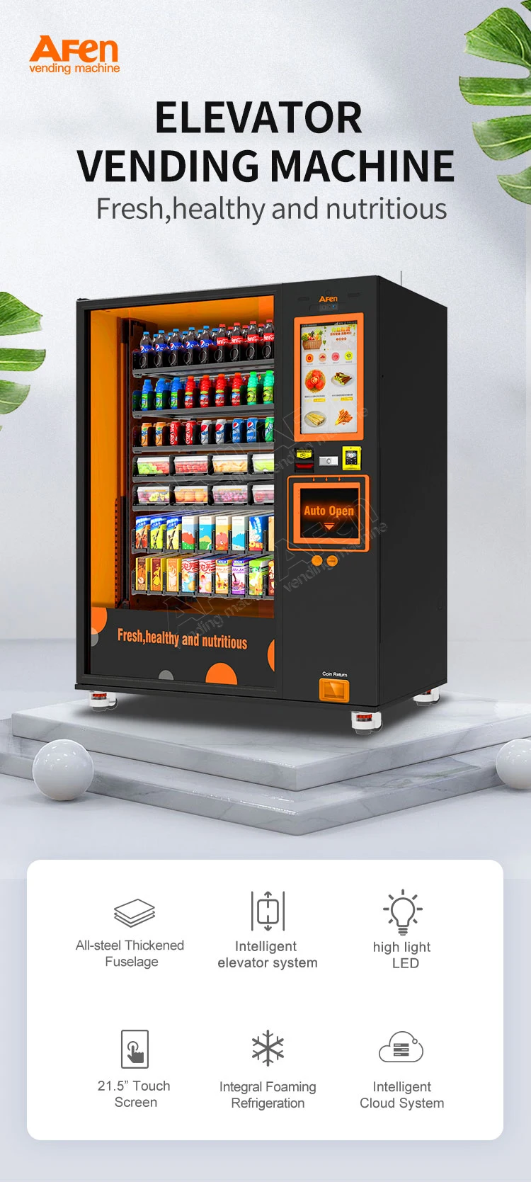AFEN 24 Hours Self-Service Store - Fresh Food Vending Machines
