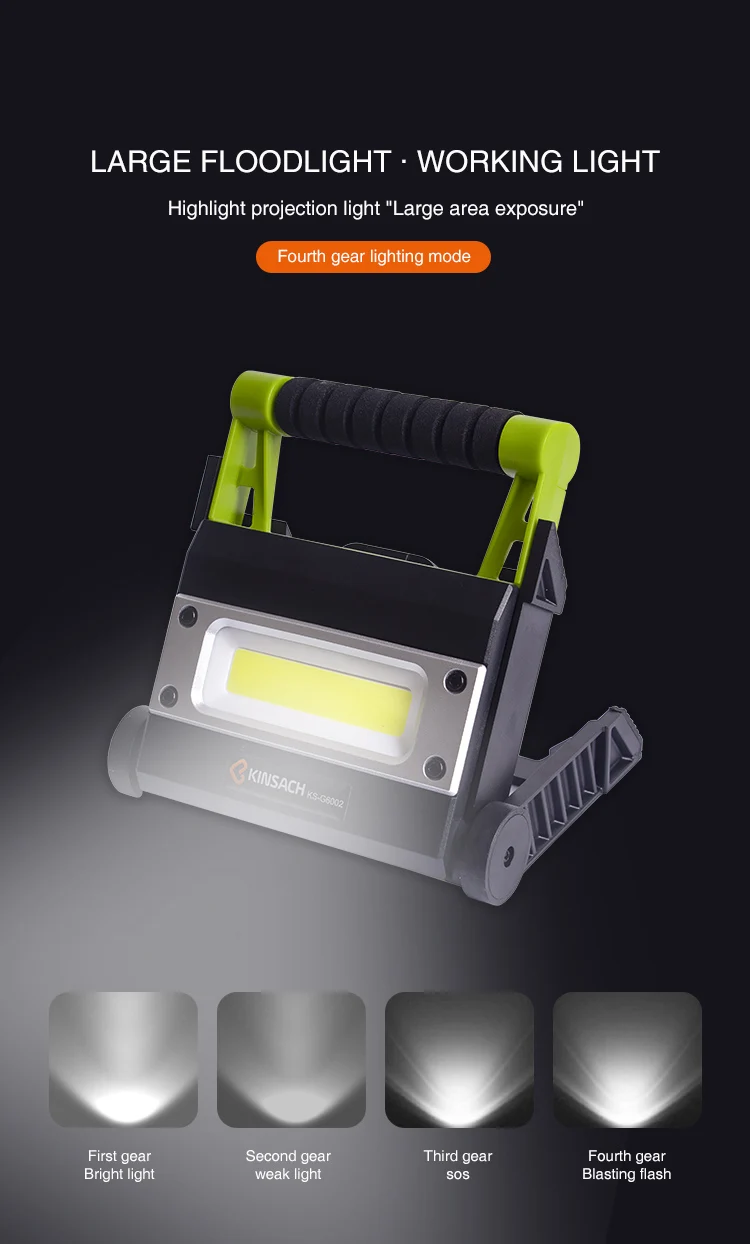 Multifunctional IP65 Waterproof Work Light for Fishing LED 5000lm