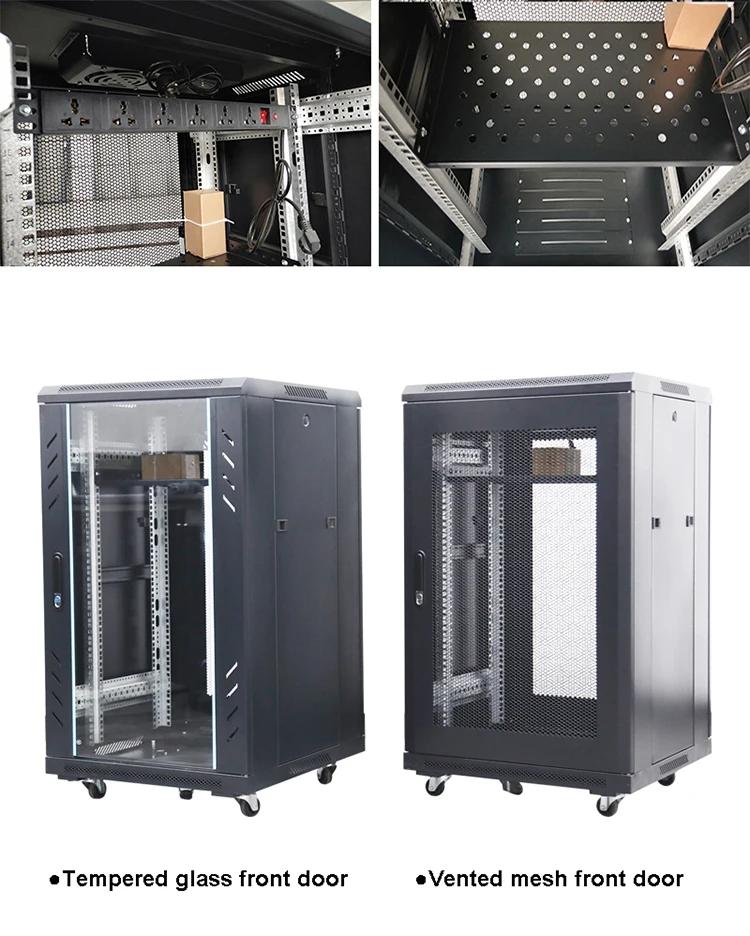 Glass Door Indoor Network Rack 19 Inch Network Equipment Rack 12u 15u ...