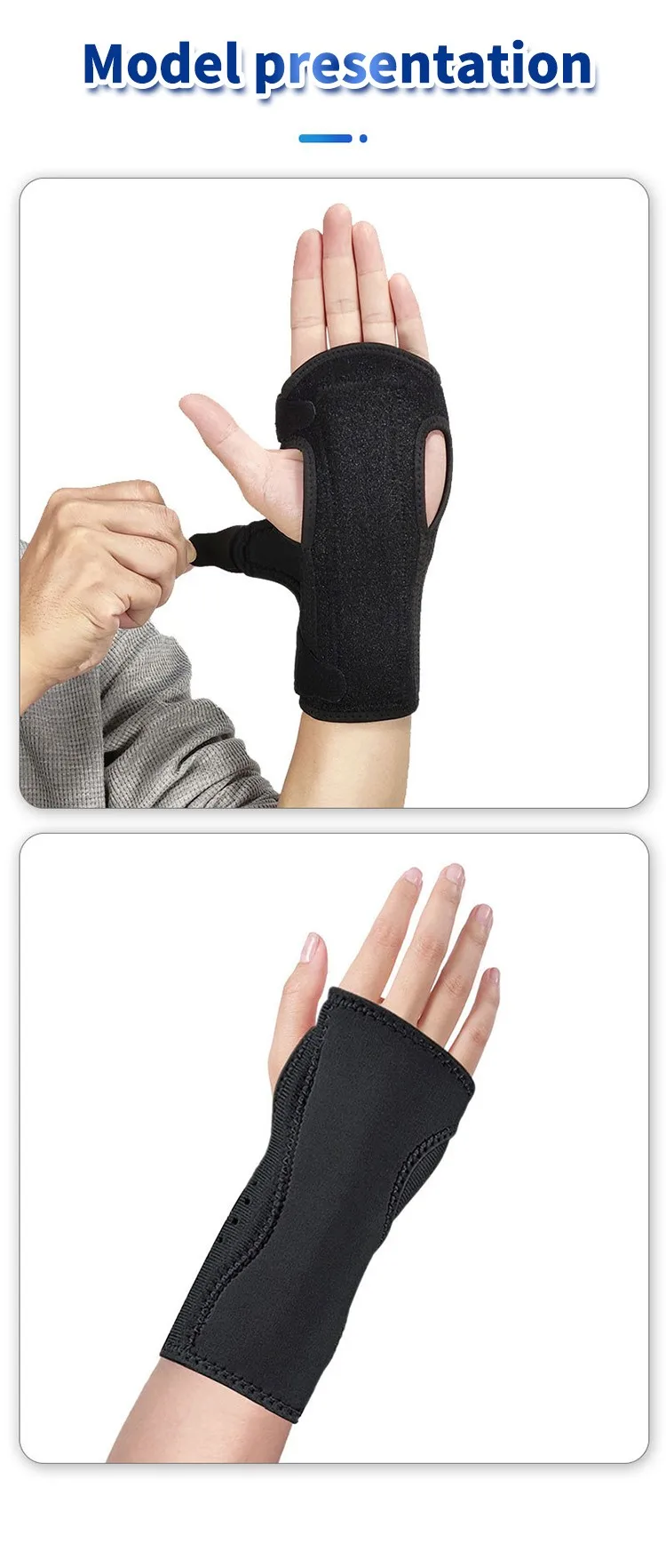 Custom Palm Splint Hand Brace Thumb Wrist Brace Support Recovery ...