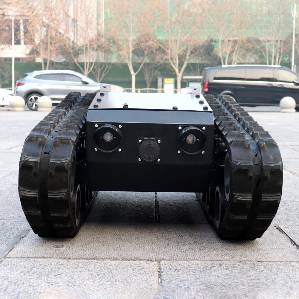 All Terrain Electric Rubber Tracked Crawler Robot Tank Chassis Platform ...