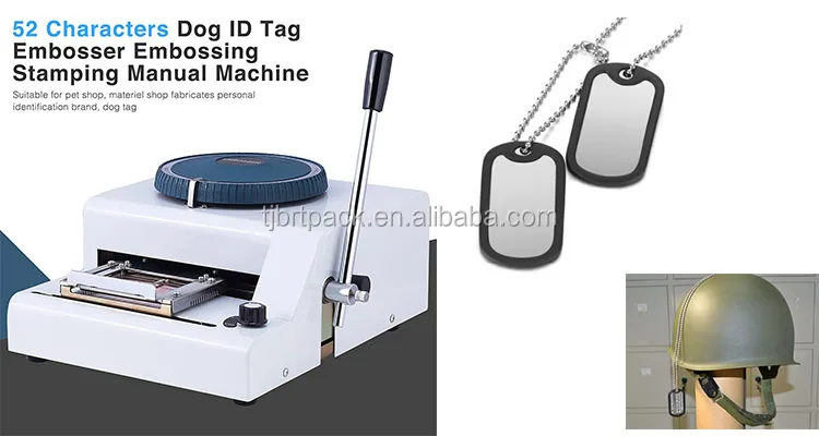 Stainless Steel Card Embossing Machine indent engraver 52 characters ...