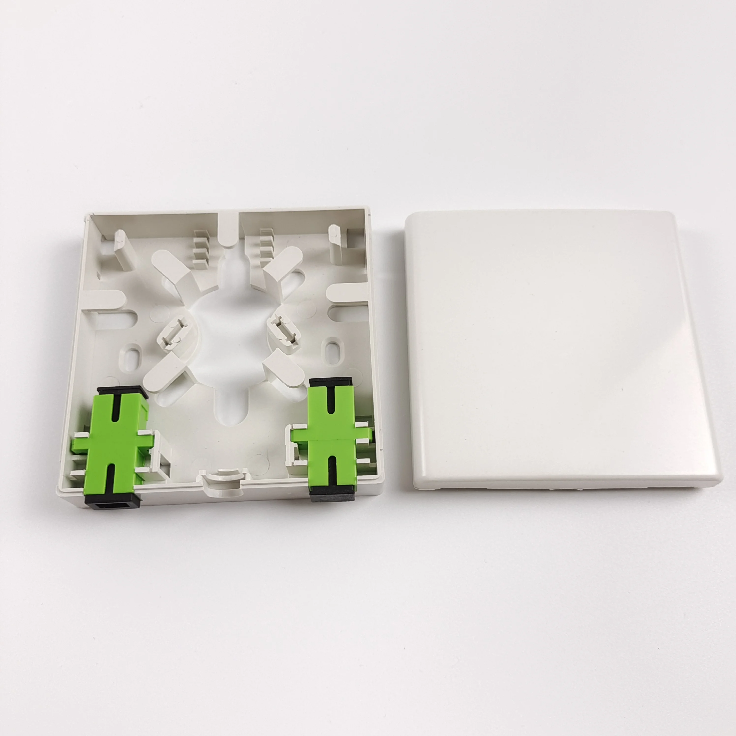 86 Type Optic Wall Outlet Termination Box - 2 Port Panel