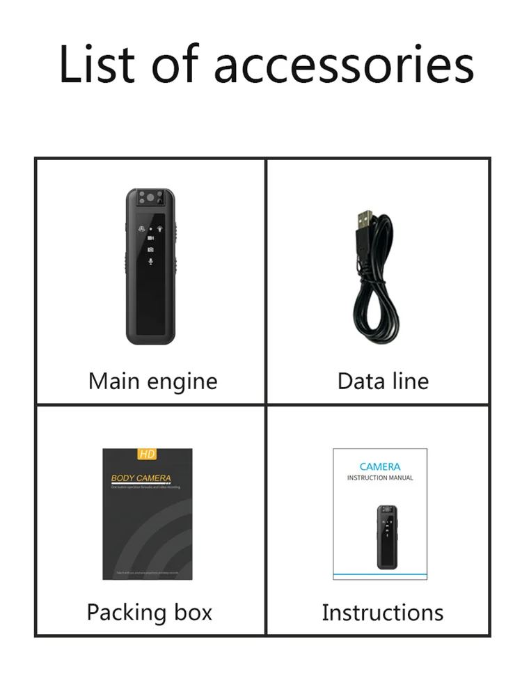 Mini Video Camera - 1080P Portable Camcorders with Night Vision