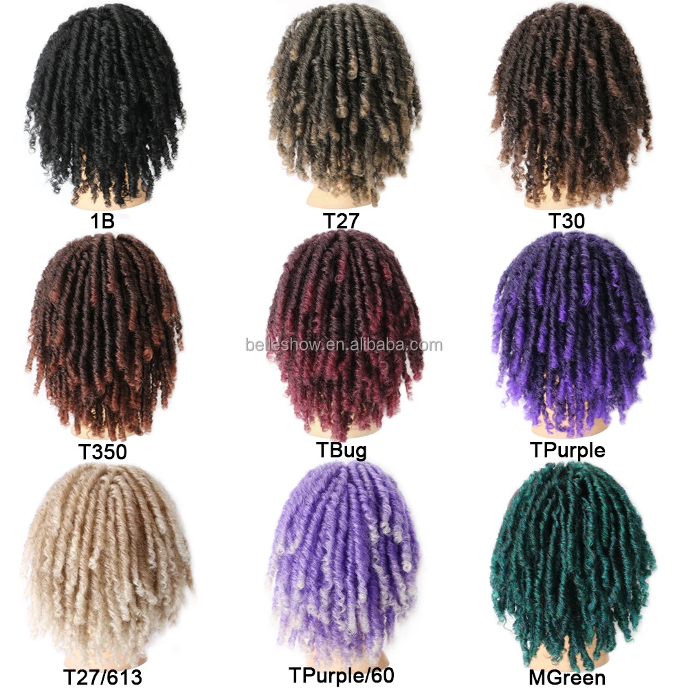 Black Dreadlock Curly Drawstring Ponytail Hair Extensions