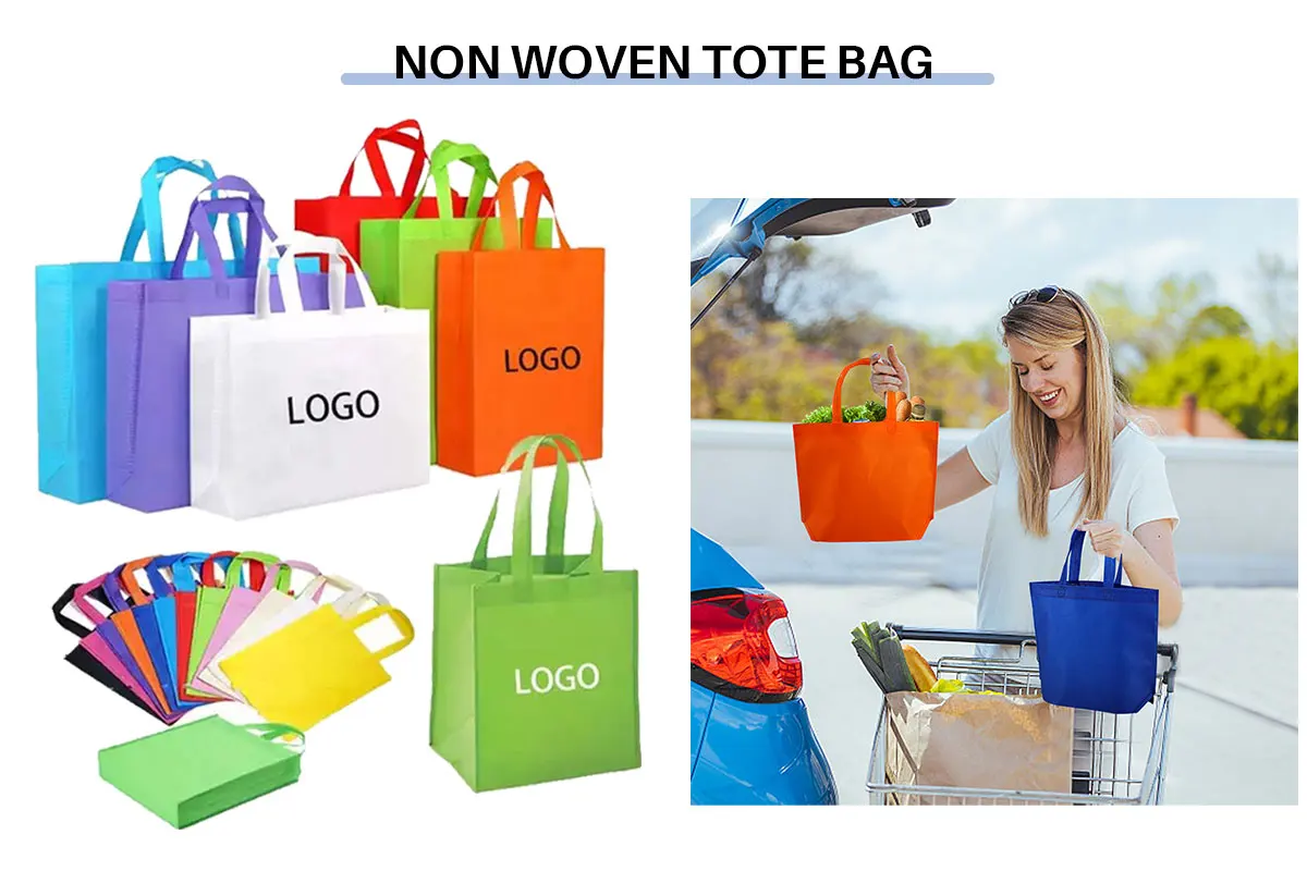 Printed Eco Grocery Printable Gift Reusable Recycled Non-woven Laminate ...