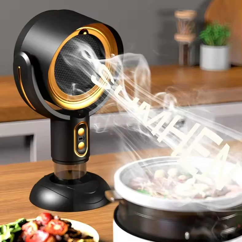Desktop Range Hoods Portable Exhaust Hot Pot Bbq Camping 2 Gears Fan ...